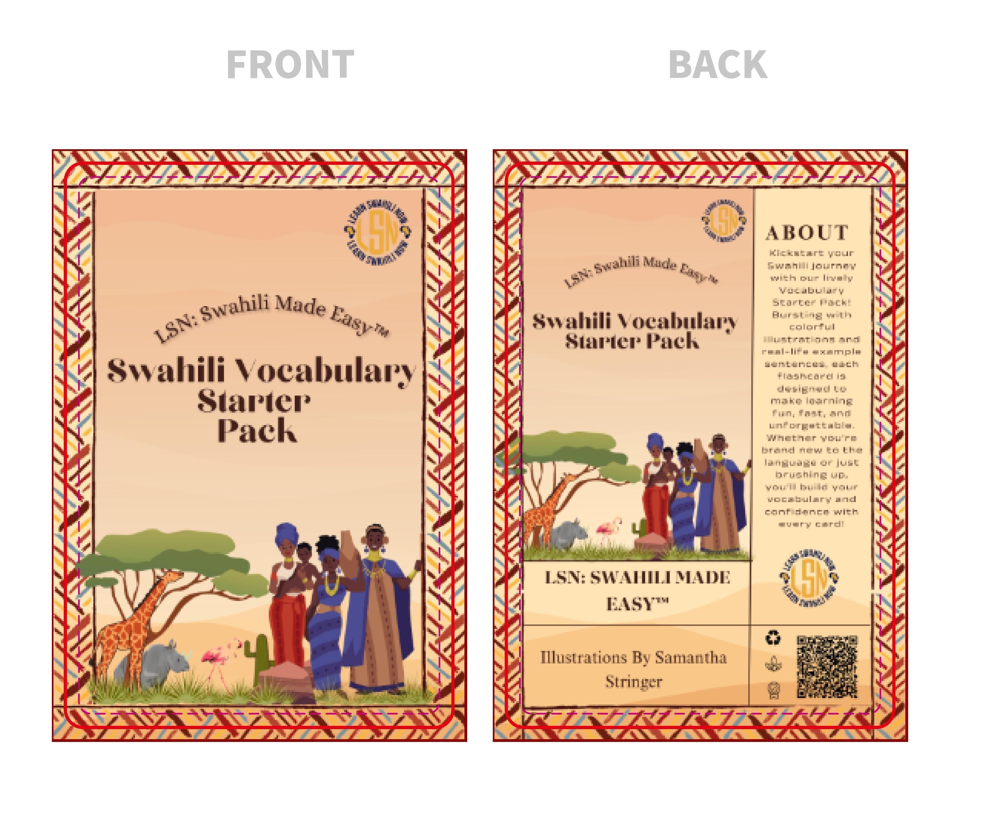 LSN’s Swahili Vocabulary Starter Pack JUMBO flashcards– Part 1 – LSN ...